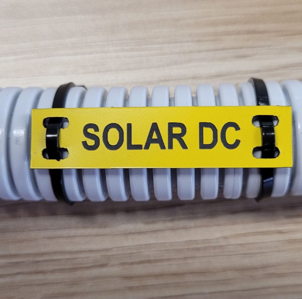 Individual Solar Labels - PV Connections