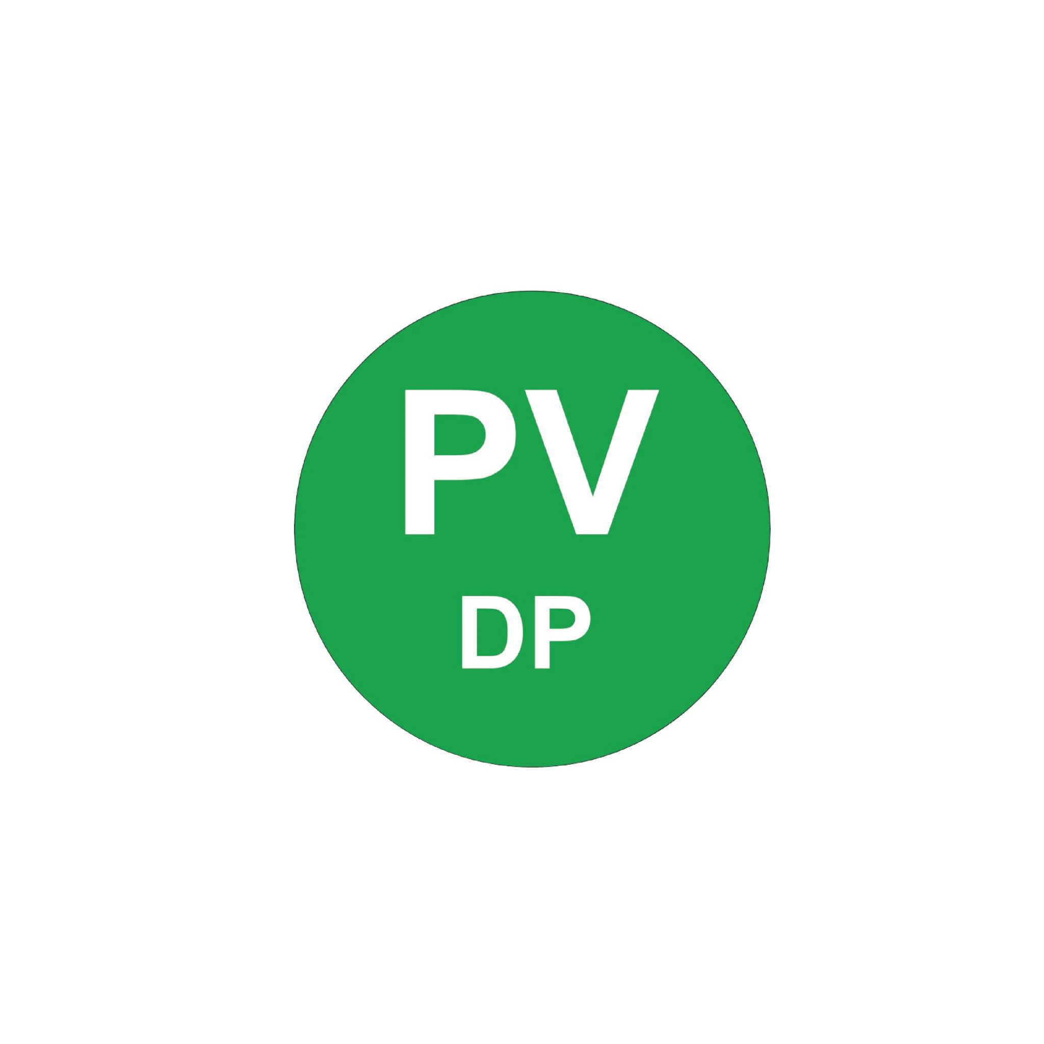 Hazardous DC Voltage Label - PV Connections