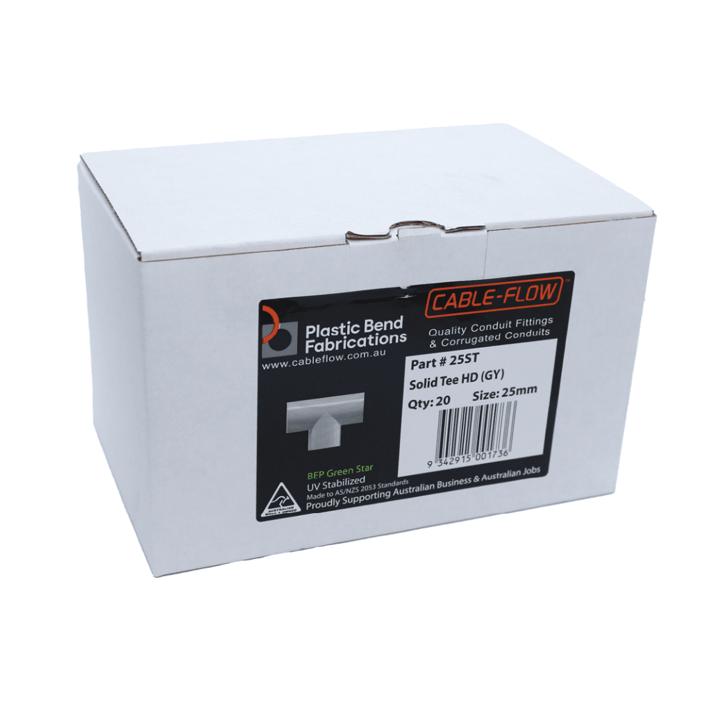 25mm Standard Tee - Pack Of 20 - PV Connections