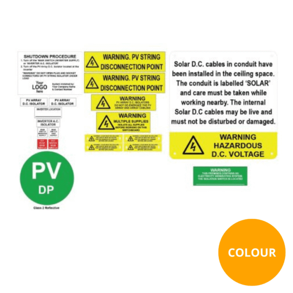 Durable Solar Label Kits | Free Delivery Over $500