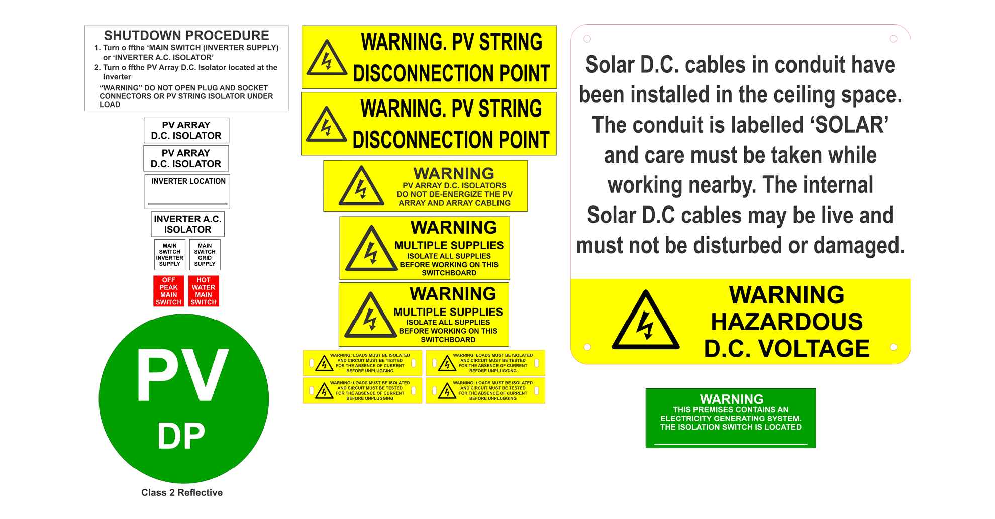 What Goes Where: Disconnection Point Kit - PV Connections