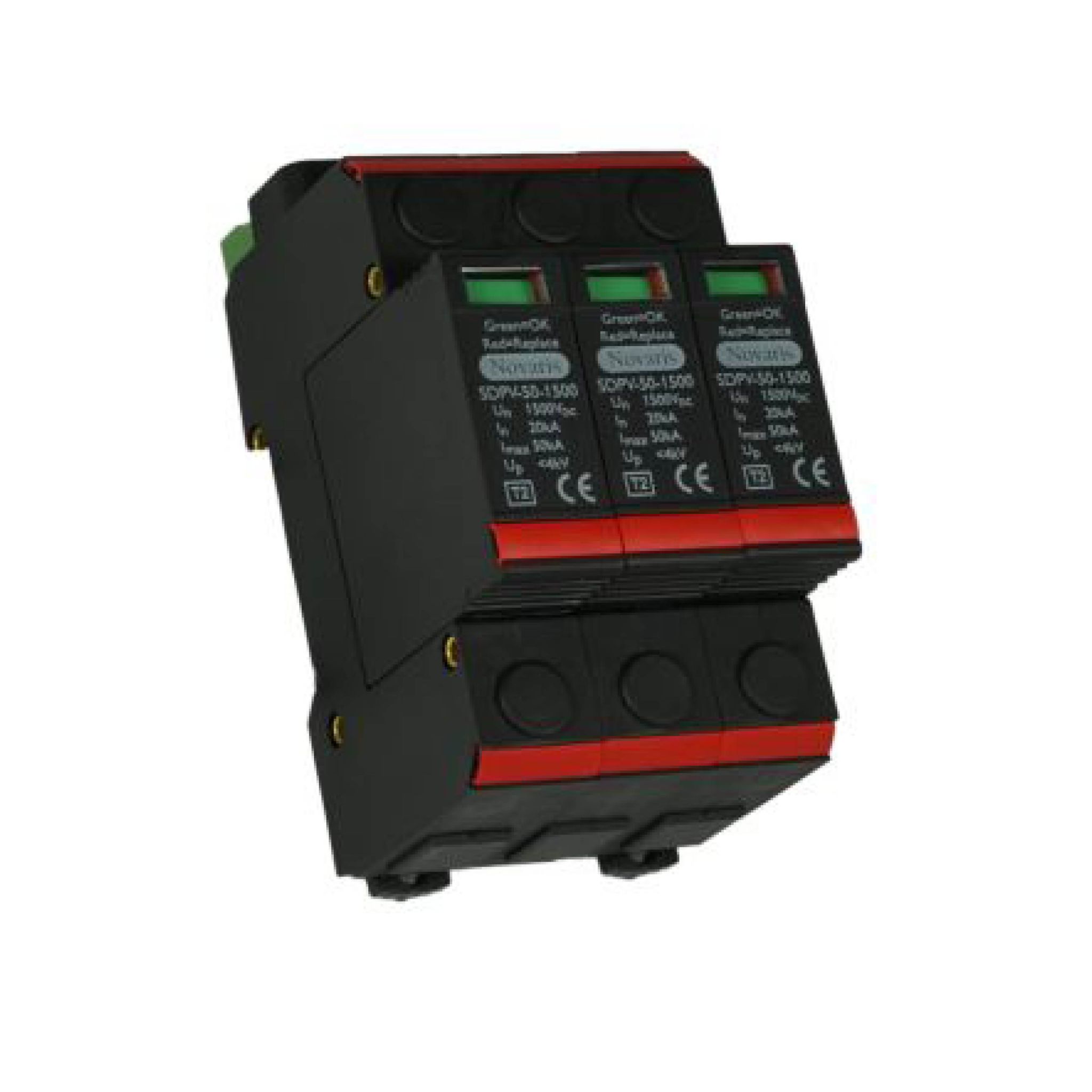 Surge Protection Device 50kA 2 Pole 1500VDC Nominal With Alarm - PV ...