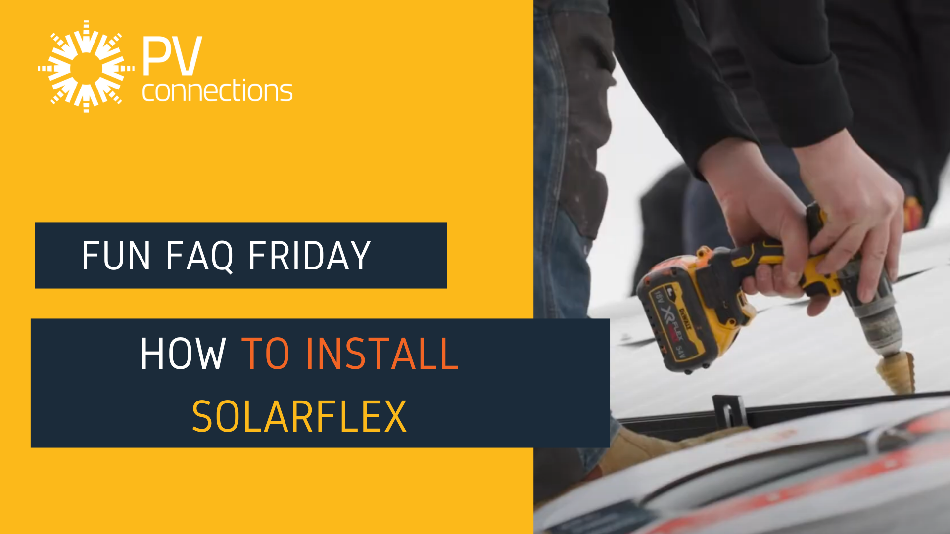 Watch: How To Install Solarflex - PV Connections