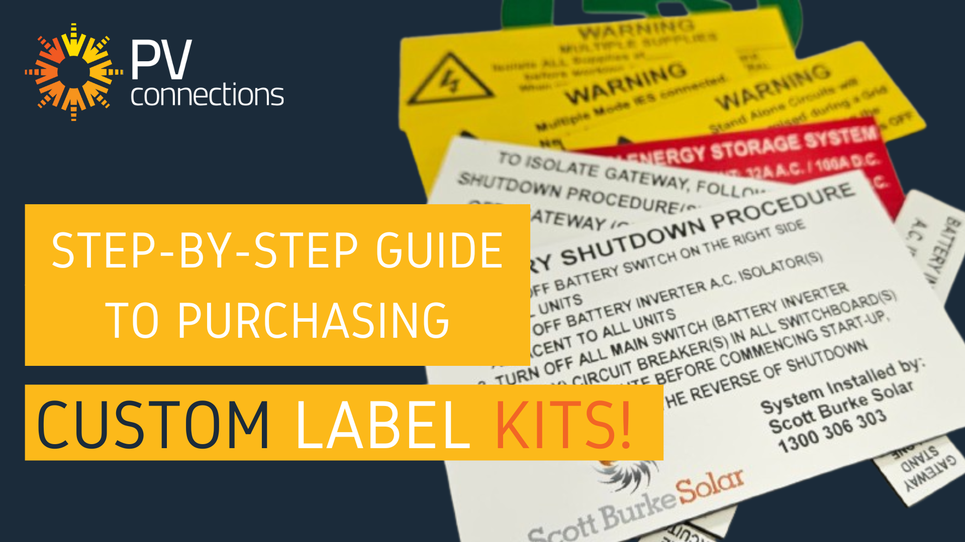 Step-by-Step Process To Purchasing PV Connections CUSTOM Label Kits ...